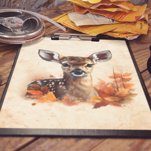 Watercolor Roe Painting, Fall Roe PNG Set, Cute Roe Prints, Junk ...
