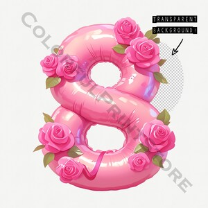 Pink Balloon Alphabet Clip Art Cute Pink Balloon Letters PNG Pink ...