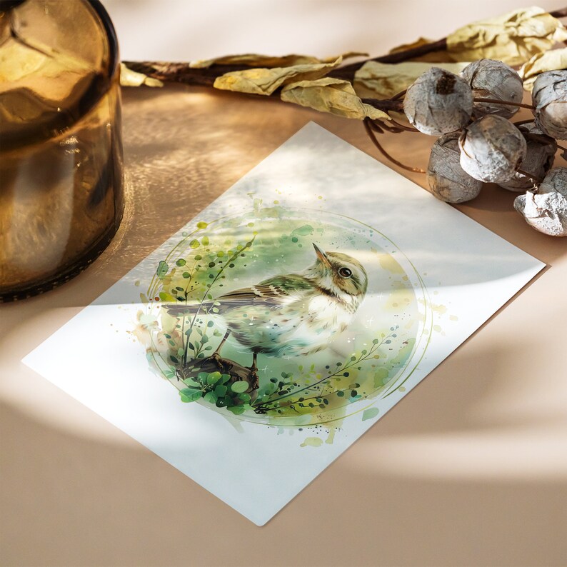 Watercolor Lark Clipart Bundle, Cute Lark PNG Set, Spring Lark Painting ...