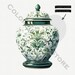 Watercolor Ginger Jar PNG Sage Green Ginger Jar Clip Art Ginger Jar ...
