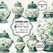 Watercolor Ginger Jar PNG Sage Green Ginger Jar Clip Art Ginger Jar ...