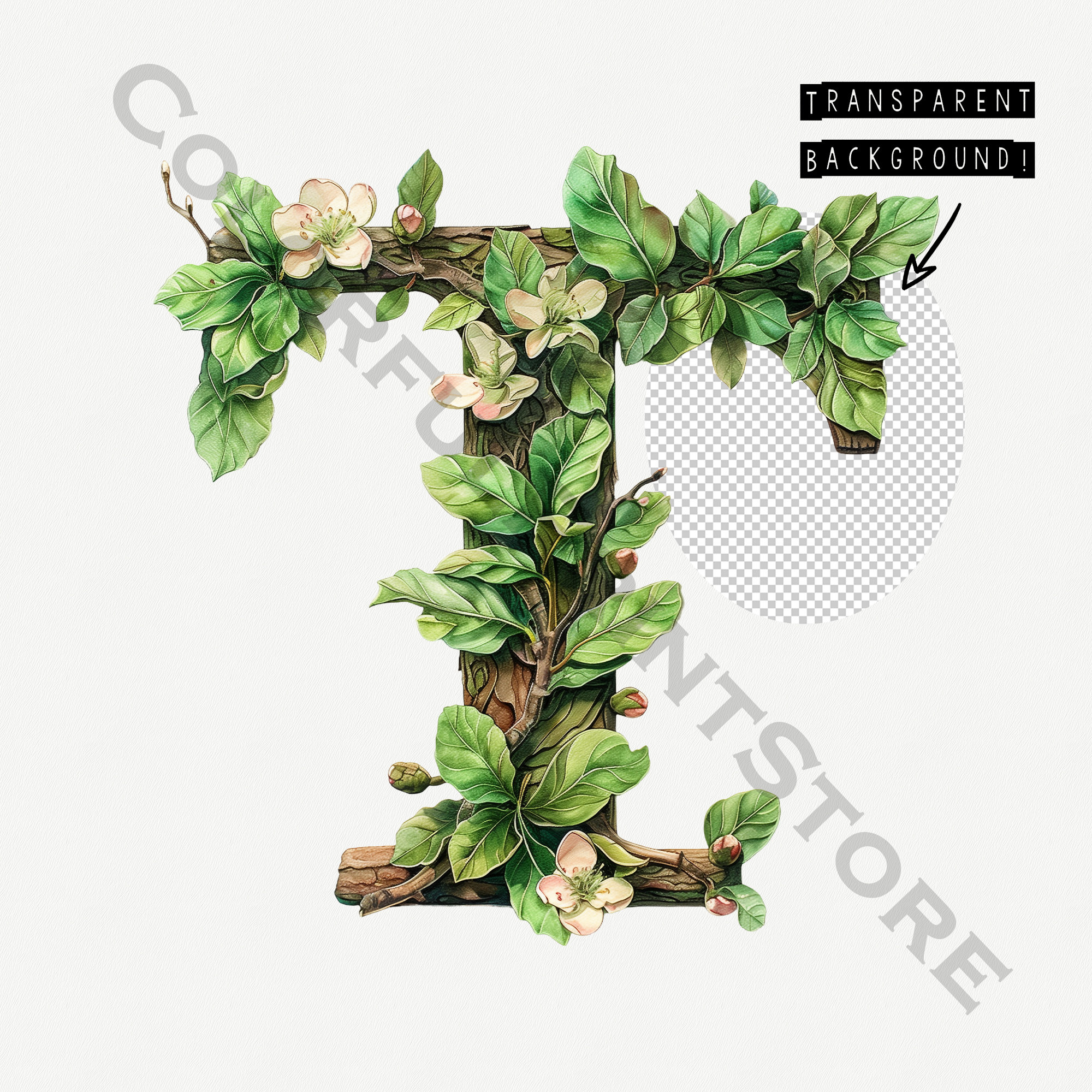 Spring Alphabet Clip Art Spring Lettering PNG Spring Letters PNG Set ...