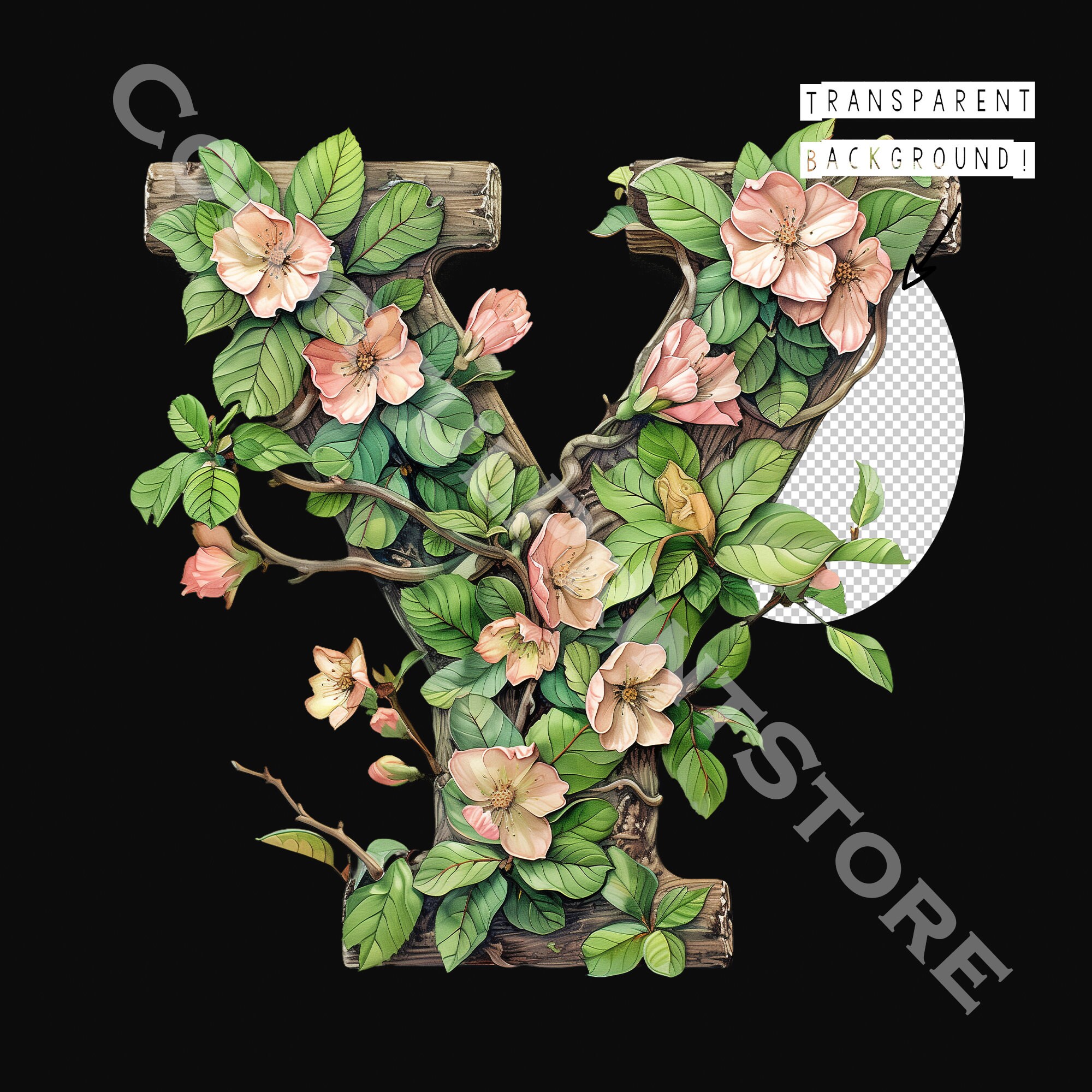 Spring Alphabet Clip Art Spring Lettering PNG Spring Letters PNG Set ...