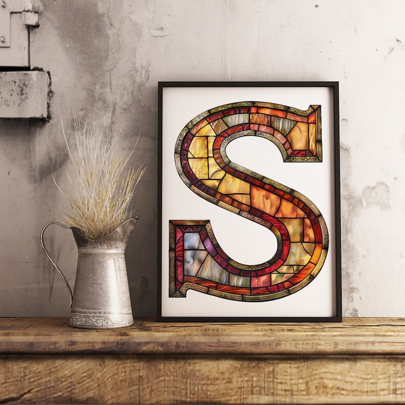Stain Glass Alphabet Clipart Stain Glass Lettering PNG Stain Glass ...