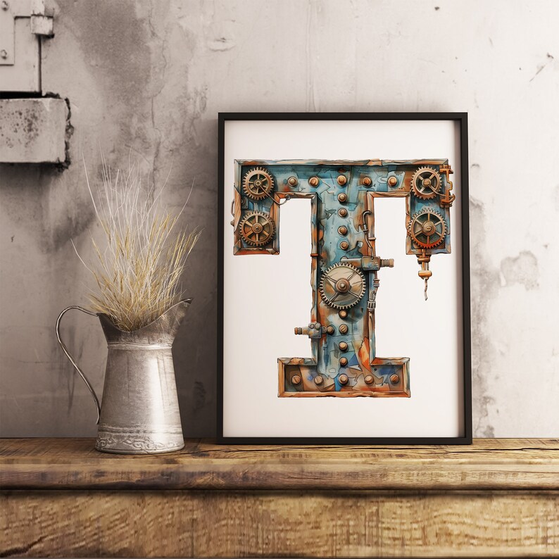 Steampunk Alphabet Clip Art Steampunk Lettering Steampunk Letters ...