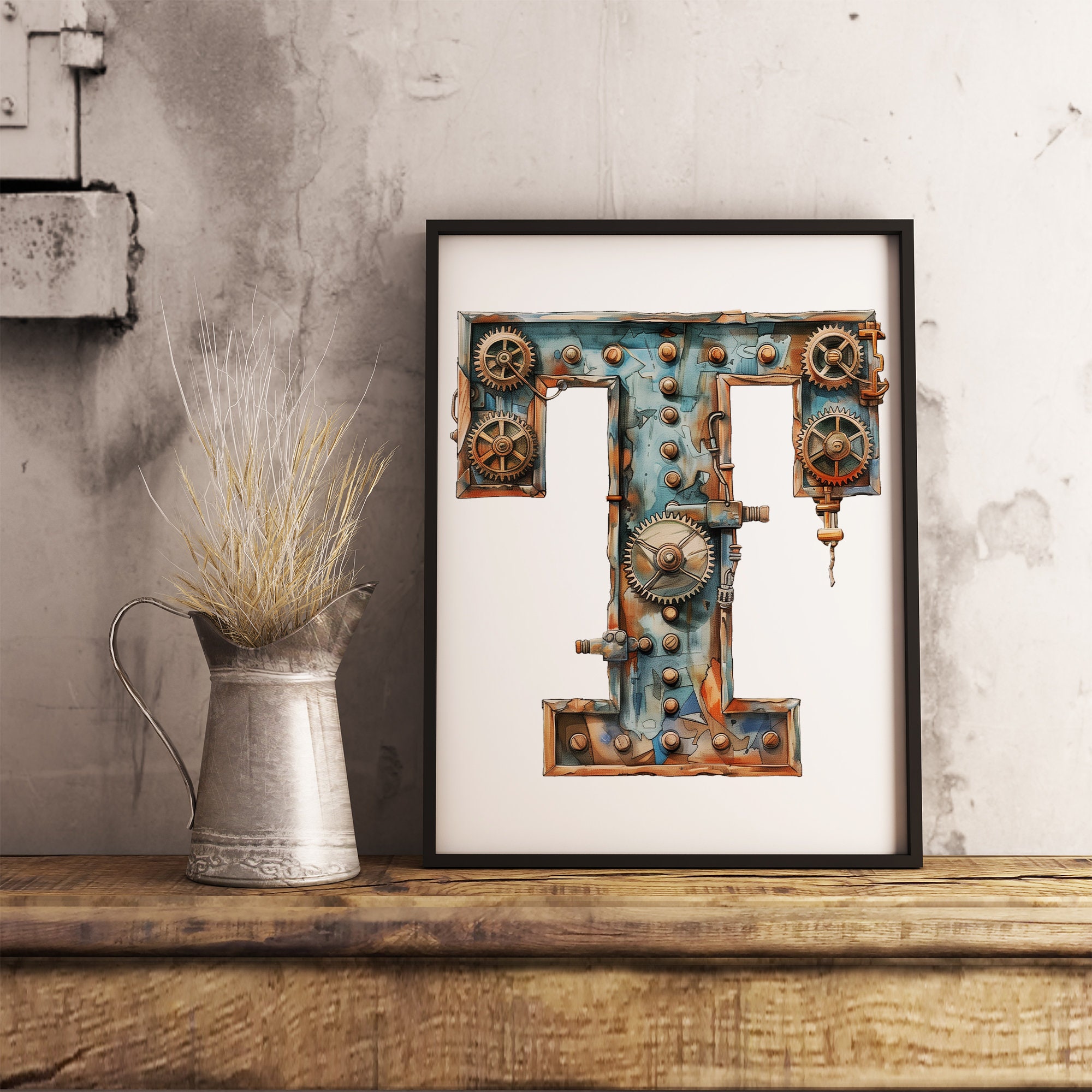 Steampunk Alphabet Clip Art Steampunk Lettering Steampunk Letters ...