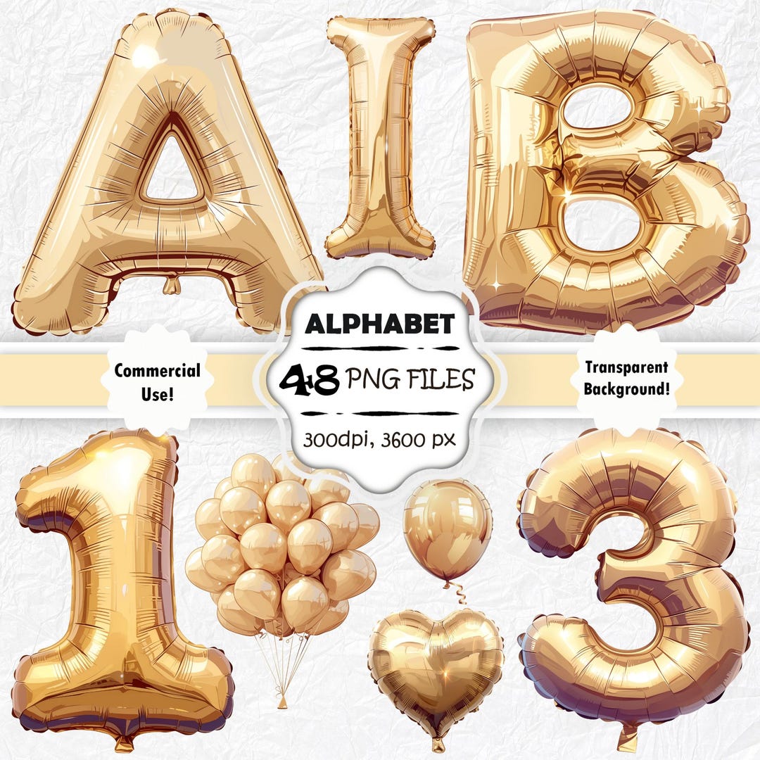 Beige Balloon Alphabet Clipart Beige Letters PNG Beige Font Beige Foil ...