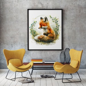 Watercolor Fox Clipart Bundle, Spring Foxes PNG Set, Spring Fox ...