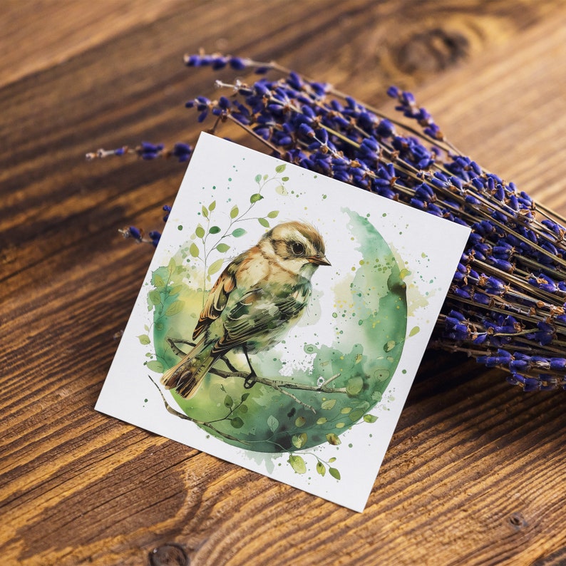 Watercolor Lark Clipart Bundle, Cute Lark PNG Set, Spring Lark Painting ...