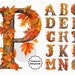 Autumn Alphabet Clip Art Autumn Lettering Autumn Letters PNG Autumn ...