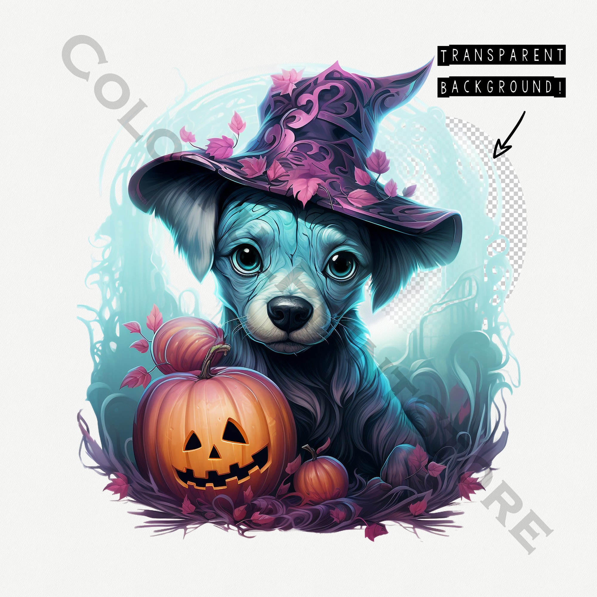 Watercolor Halloween Animals Clipart Bundle Halloween Animals - Etsy