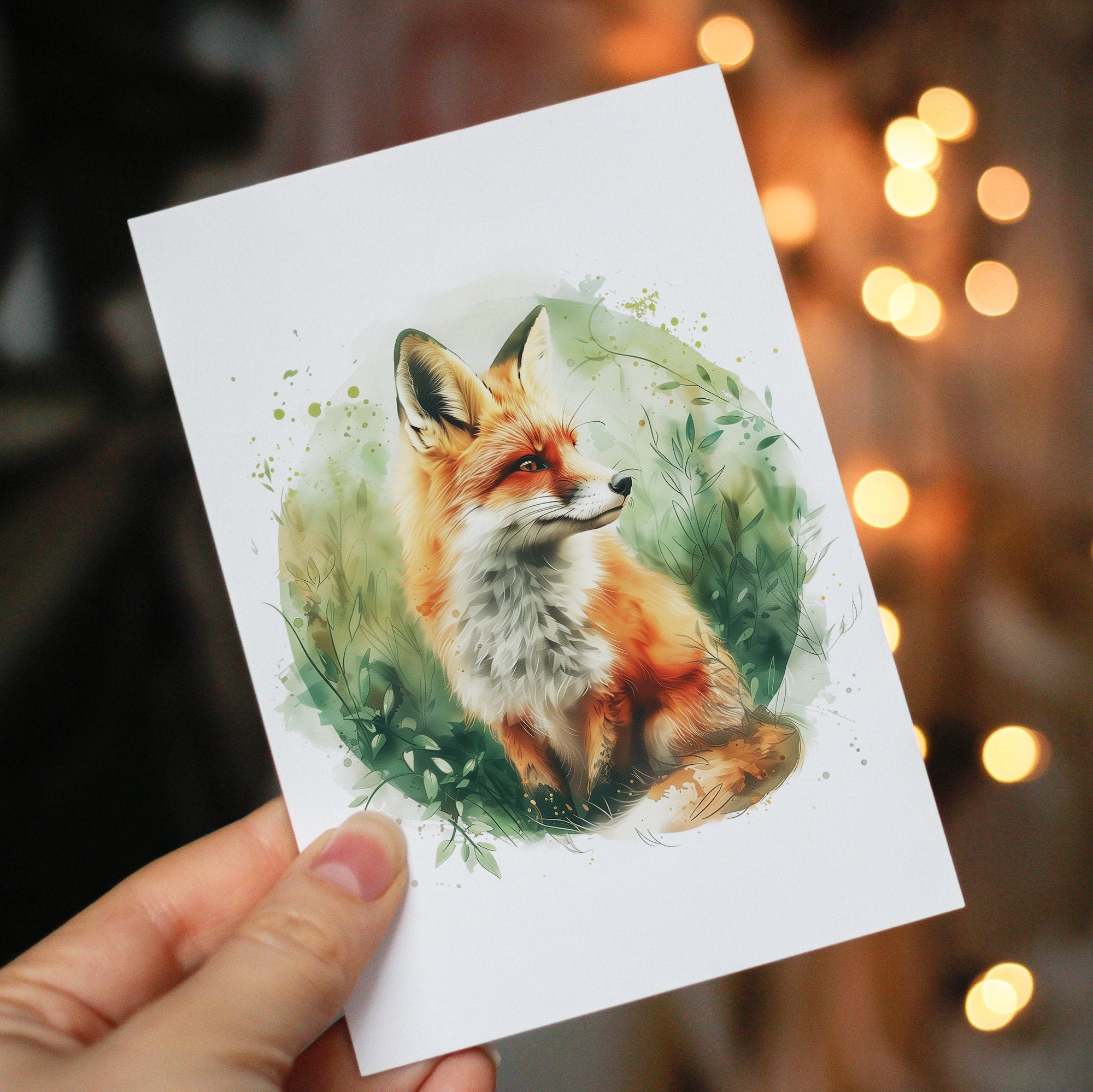 Watercolor Fox Clipart Bundle, Spring Foxes PNG Set, Spring Fox ...