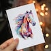 Watercolor Rainbow Horse Clipart Horses Print Rainbow Horse PNG Digital ...