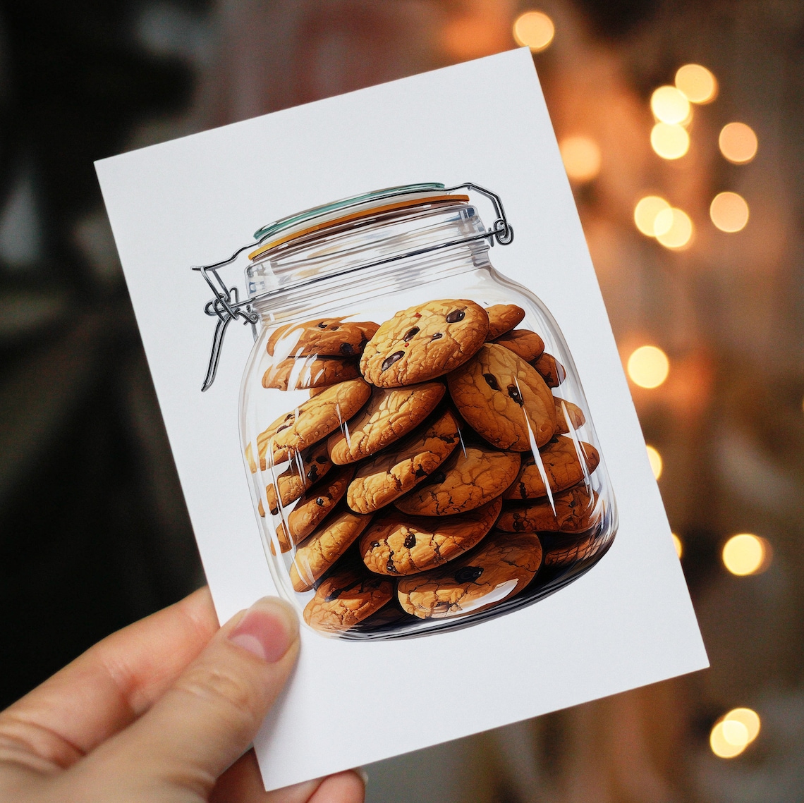 Watercolor Cookie Jar PNG Bundle Cookie Jar Clip Art Set Cookie Jar ...