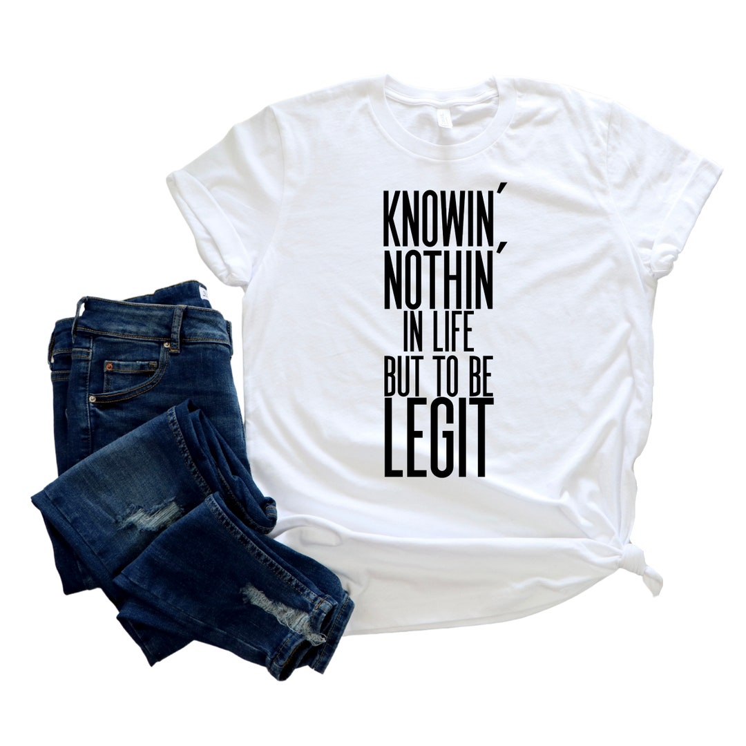 Knowin Nothin' in Life but to Be Legit Nostalgic Hip-hop Lyric Design ...