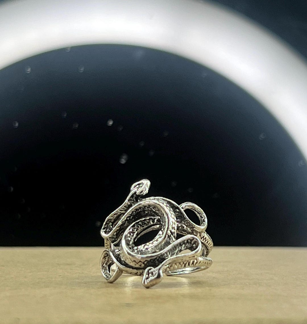 Mystical Serpent Adjustable Snake Ring Size 7 SKU:64 - Etsy