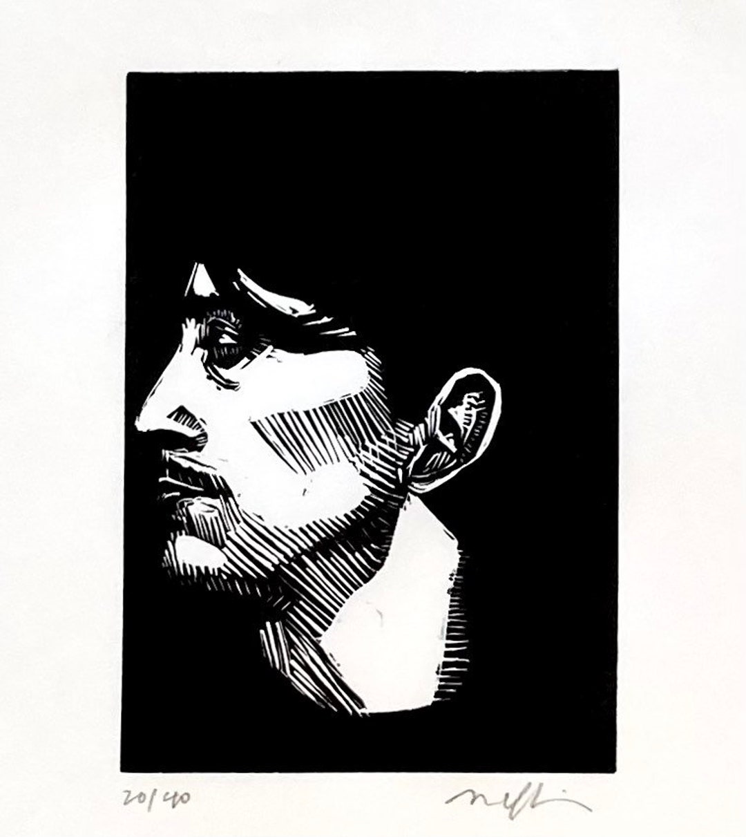 Street Life Linocut Print by Nicholas Collins Contemporary Printmaking ...