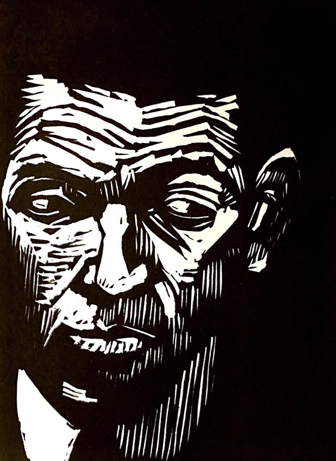 The Boxer Original Linocut Print by Nicholas Collins Film Noir ...