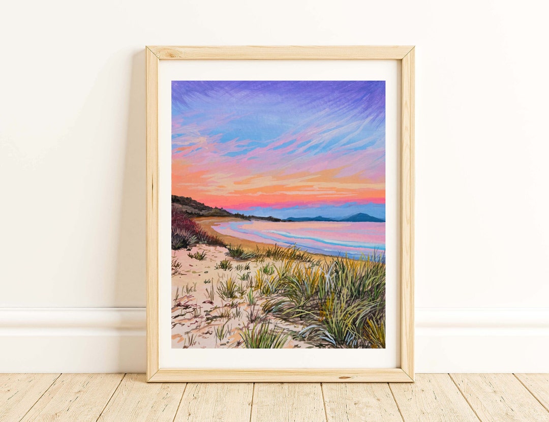 4x6, 5x7, 8x10 Winter Ocean Sunset Art Print Gallery Wall Decor - Etsy