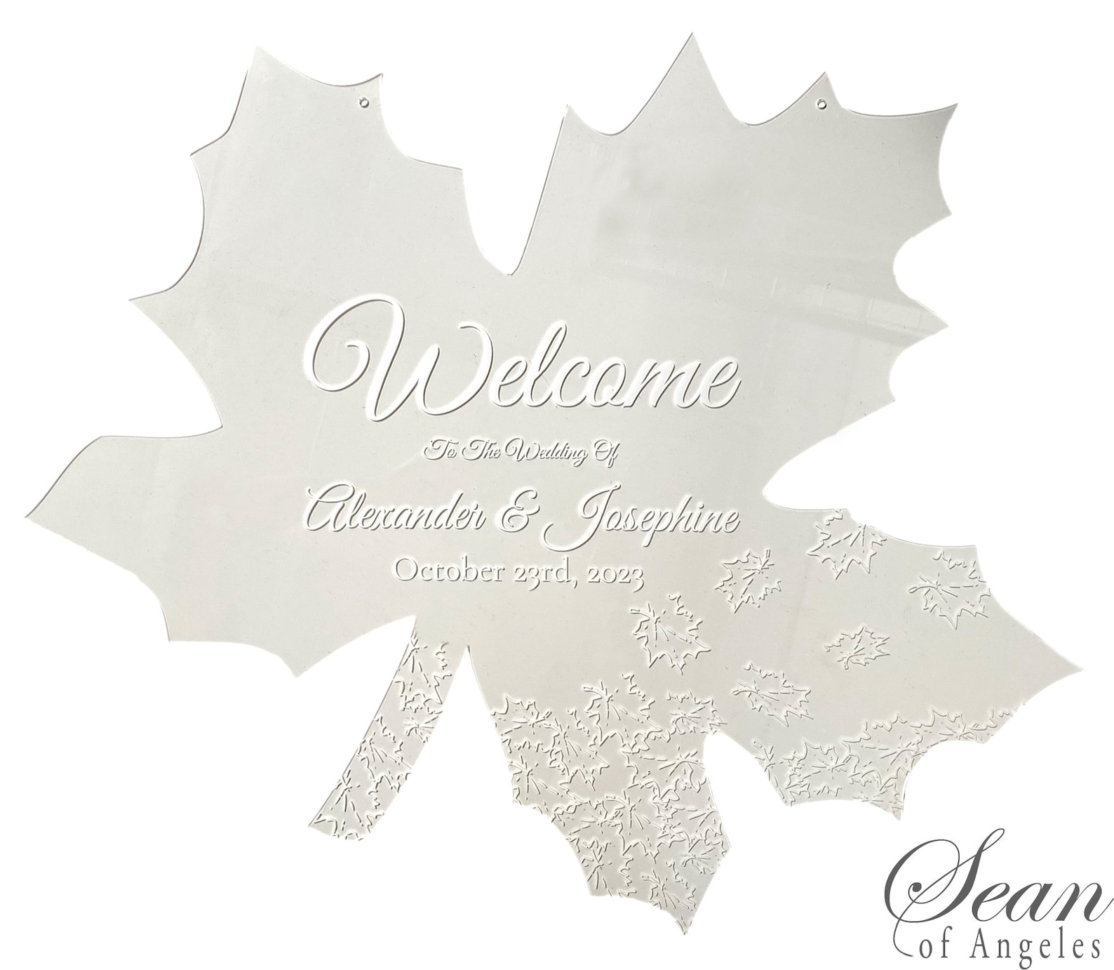 MAPLE Leaf Welcome Sign Rustic Wedding Welcome Sign Hanging - Etsy