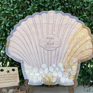 SEA SHELL, BEACH, Wedding, Anniversary, B-day, All Occasions Guest Book ...