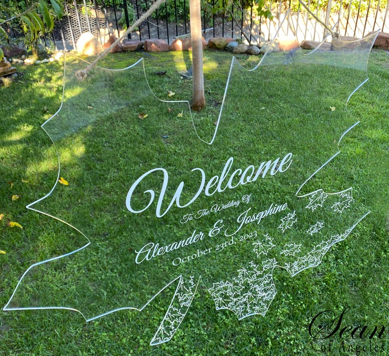 MAPLE Leaf Welcome Sign Rustic Wedding Welcome Sign Hanging - Etsy