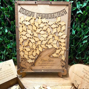 PERSONALIZED RETIREMENT Guest Book Alternative, Retirement Celebration ...