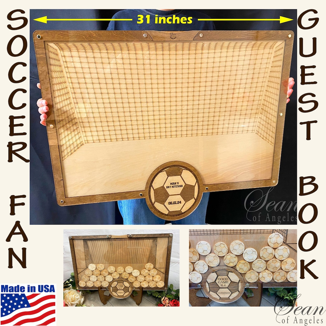 SOCCER GUEST BOOK, Soccer Birthday Gift Idea, Soccer Sport Gift ...