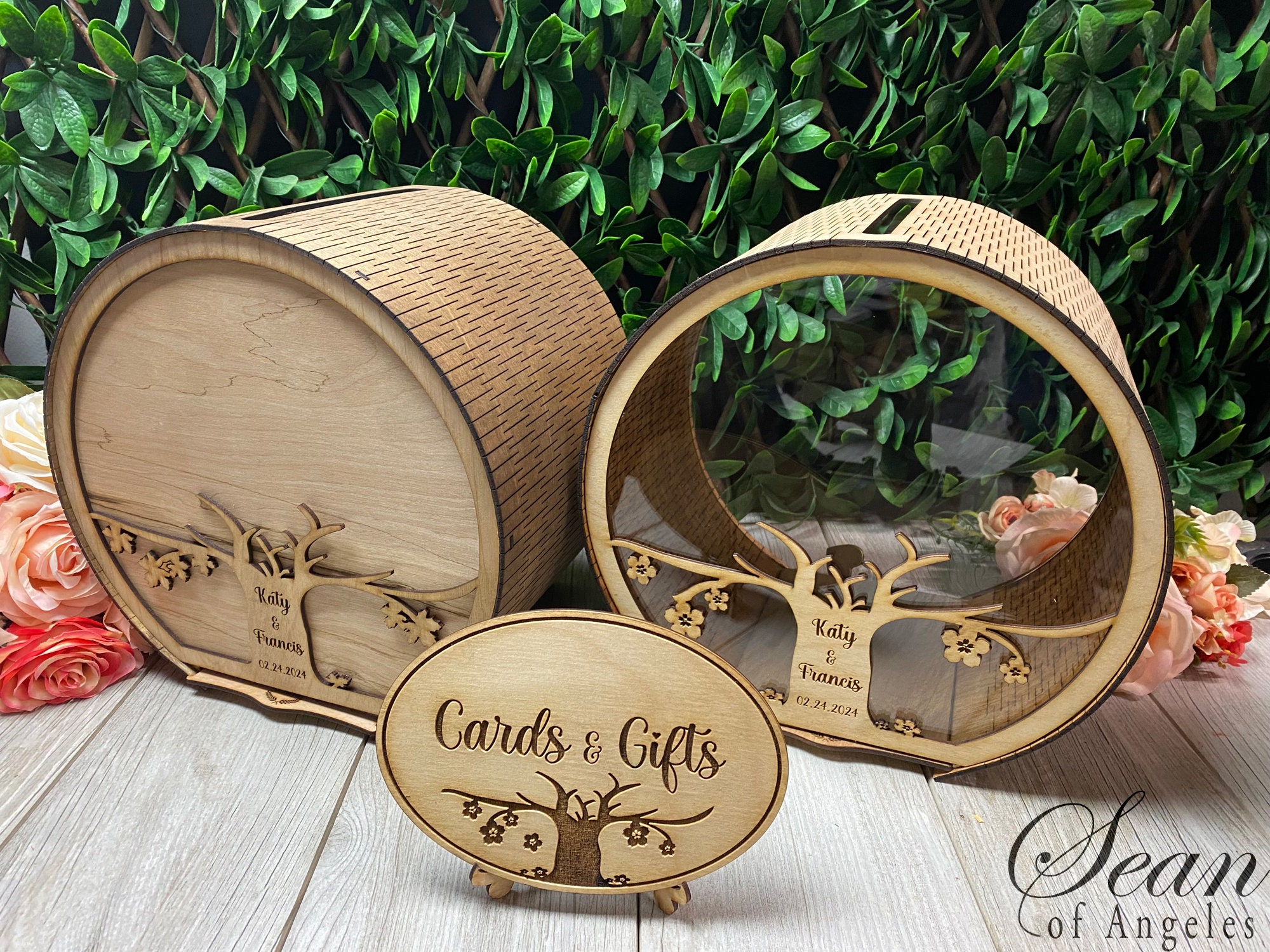 LOCKABLE Card Box With Wedding Bells, Fully Assembled, NOT A KIT ...