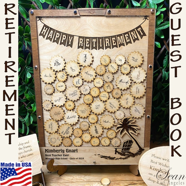 Retirement Book - Etsy
