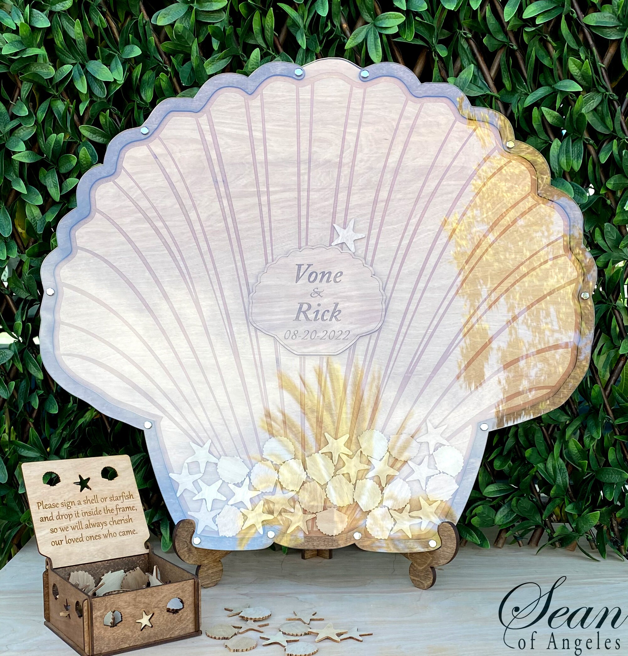 SEA SHELL, BEACH, Wedding, Anniversary, B-day, All Occasions Guest Book ...