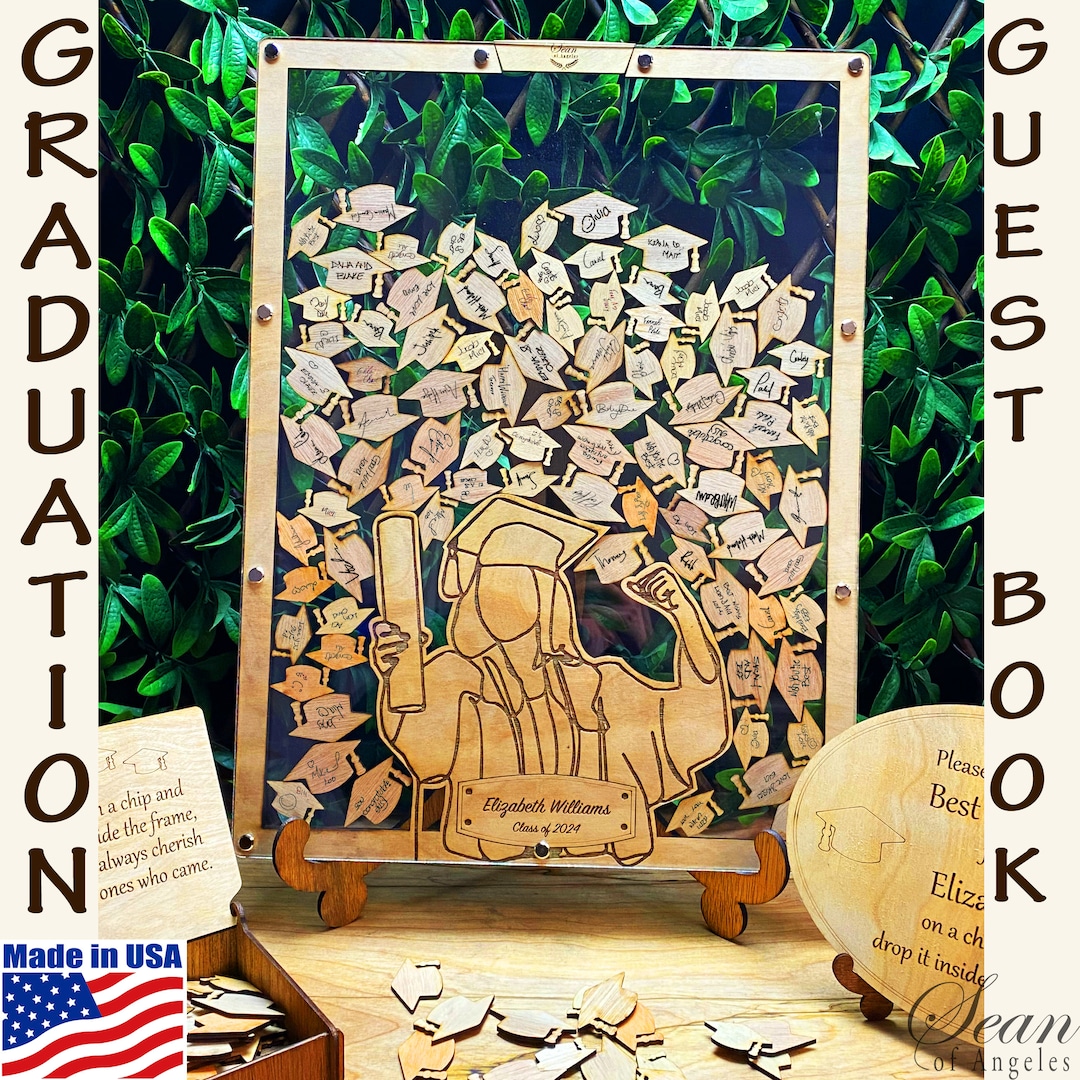 GRADUATION Guest Book Alternative, Graduation Ceremony Guest Book ...