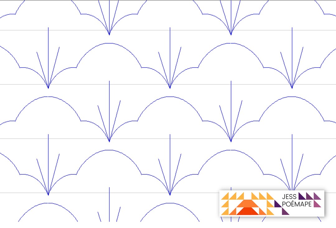 Cloud Clamshell // Digital Edge-to-edge Quilting Pattern for Longarm ...