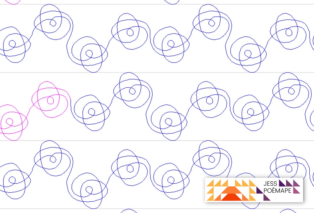 Tangled Roses // Digital Edge-to-edge Quilting Pattern for Longarm ...