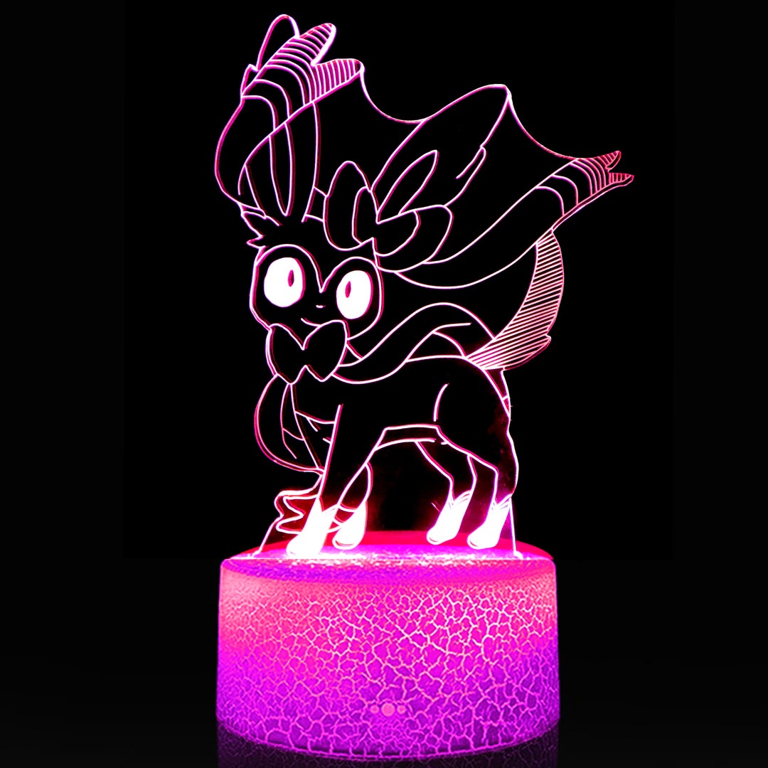 Sylveon 16 Color Changing LED Light up Acrylic Display W/ - Etsy Sylveon 16 Color Changing LED Light up Acrylic Display W/ - Etsy
