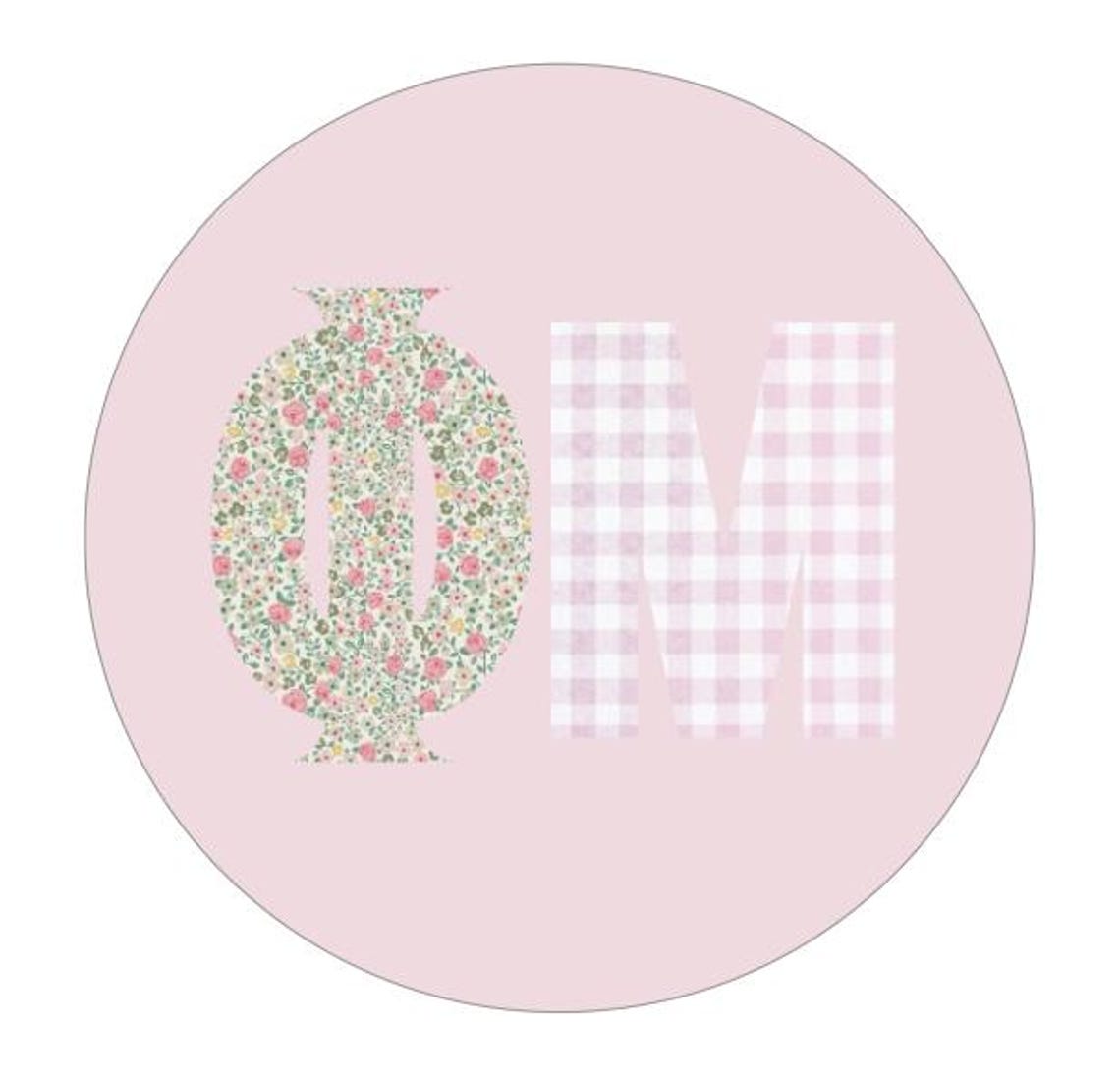 Phi Mu Greek Letter Sorority Sticker - Etsy