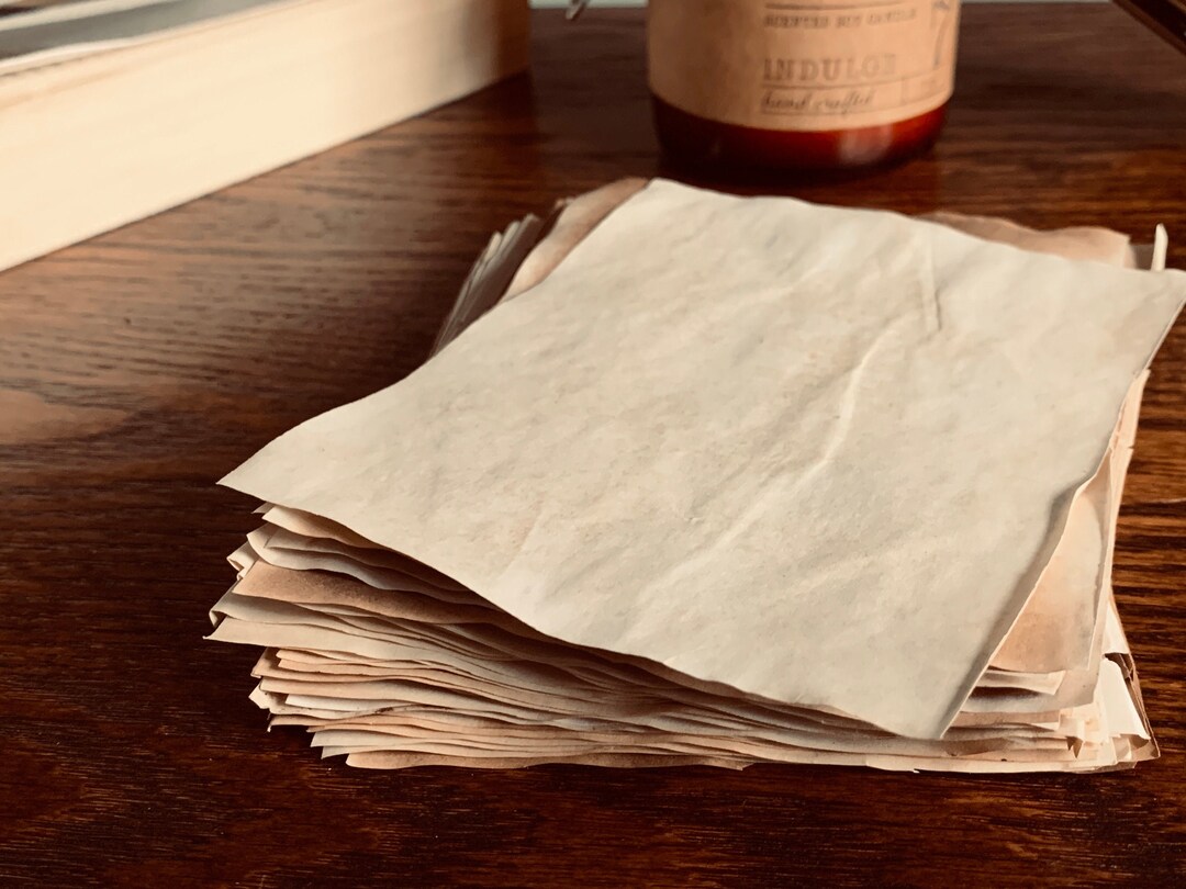 Coffee and Tea Stained Paper/journal Small, Aged, Burned, Vintage ...