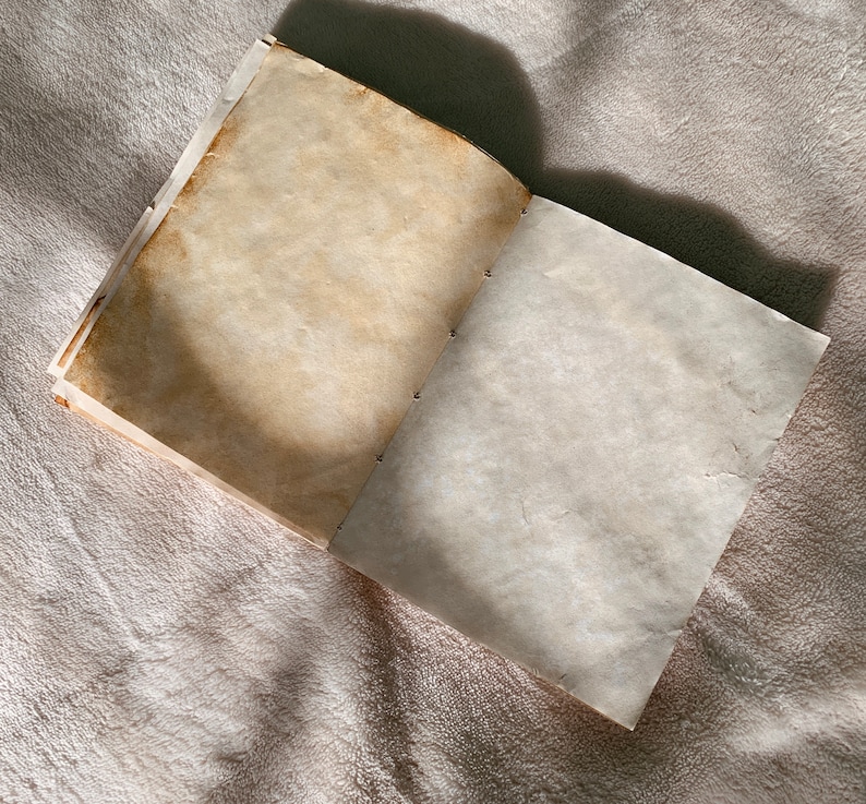 Coffee and Tea Stained Paper/journal Small, Aged, Burned, Vintage ...