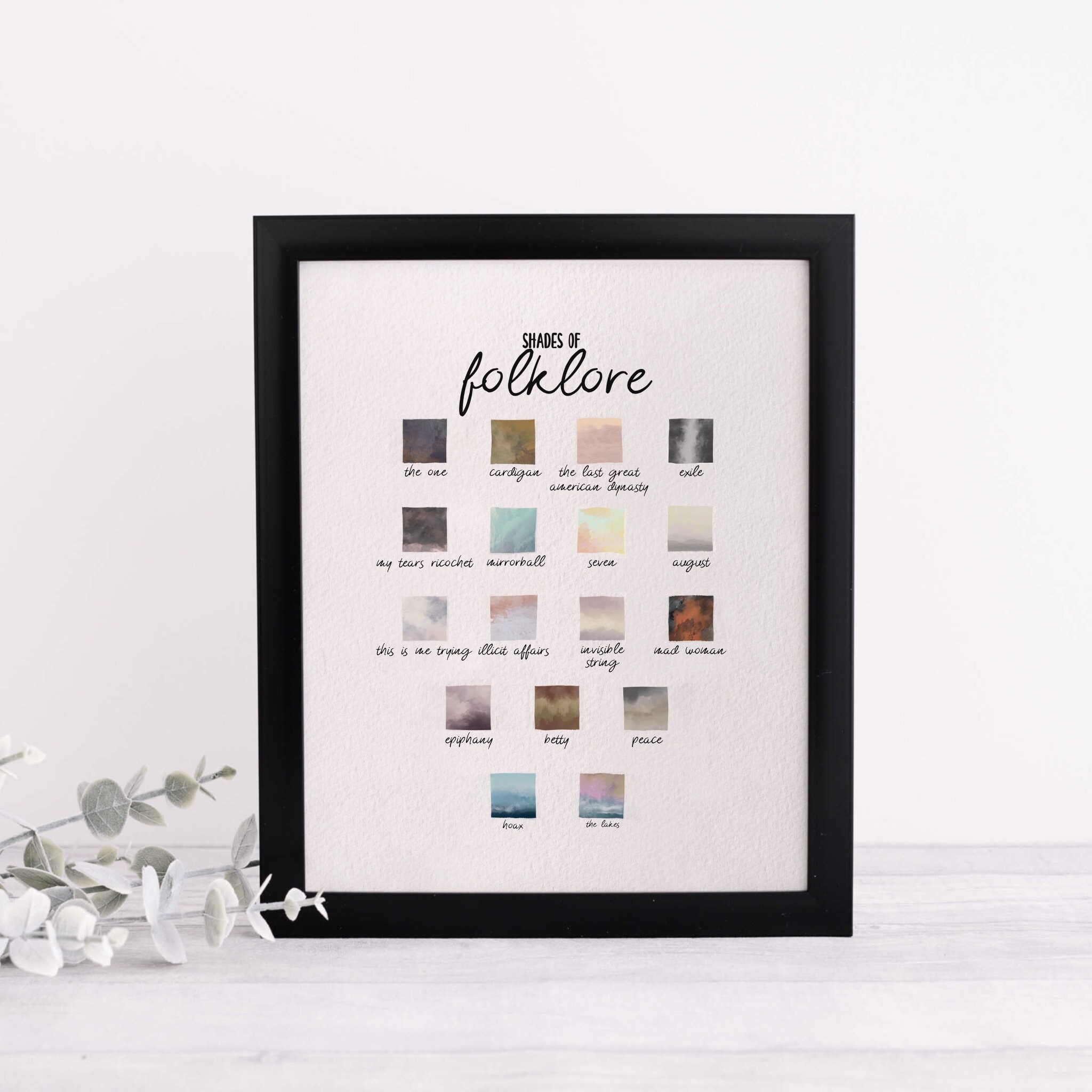 Taylor Swift Folklore Printable Poster/ Folklore Art / Taylor Swift ...