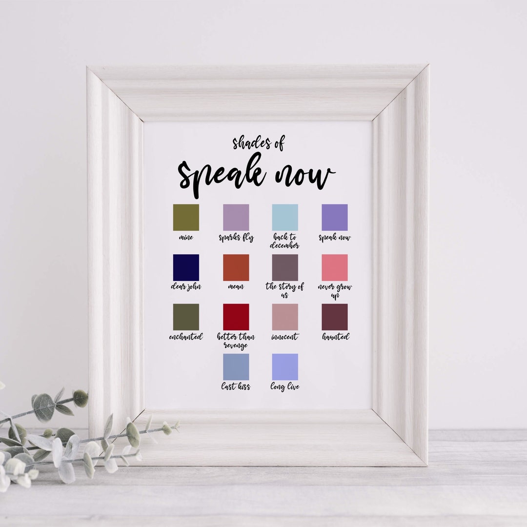 Speak Now Merch, Speak Now Taylor Swift Print, Taylor Swift Poster ...