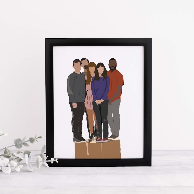 New Girl Print, New Girl Poster, New Girl Merch, TV Show Print, New ...