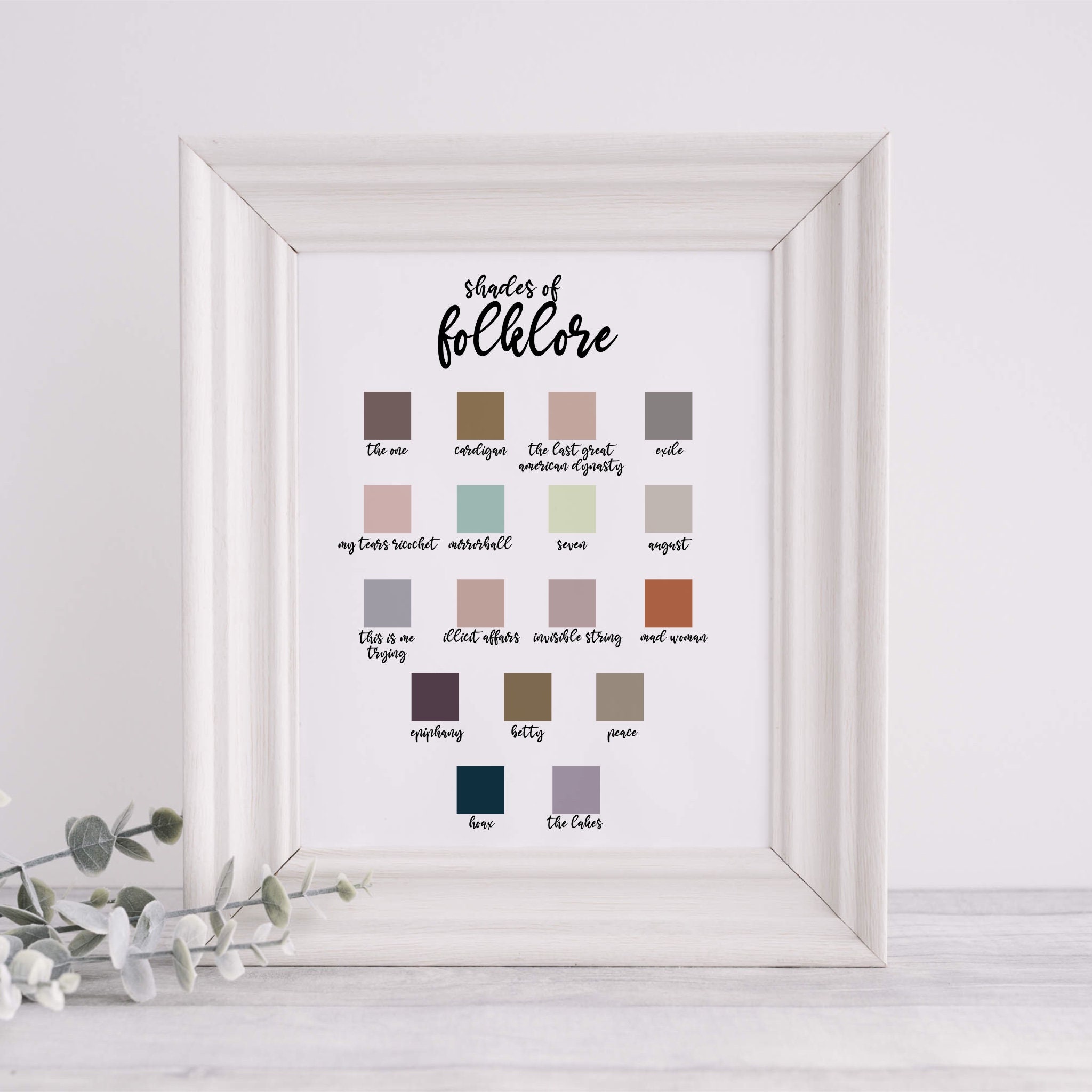 Taylor Swift Folklore Printable Poster/ Folklore Art / Taylor Swift ...