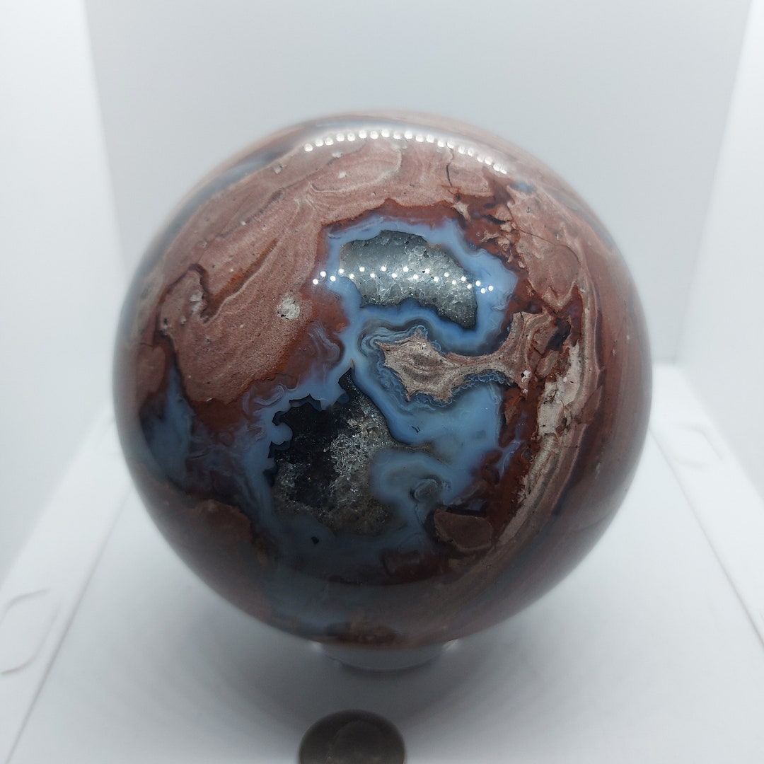 Large Volcano Jasper Sphere - Etsy