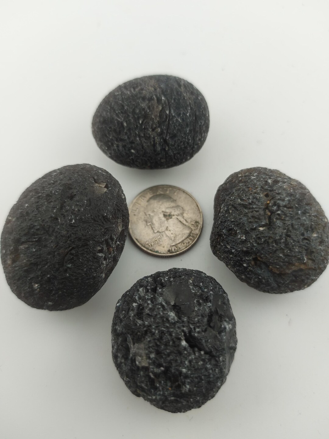 Agni Manitite Obsidian Nodules: Translucent Tektite Stones - Indonesia ...