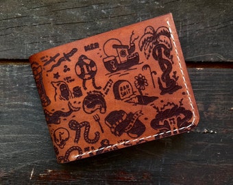 Leather Wallet Tattoo - Etsy
