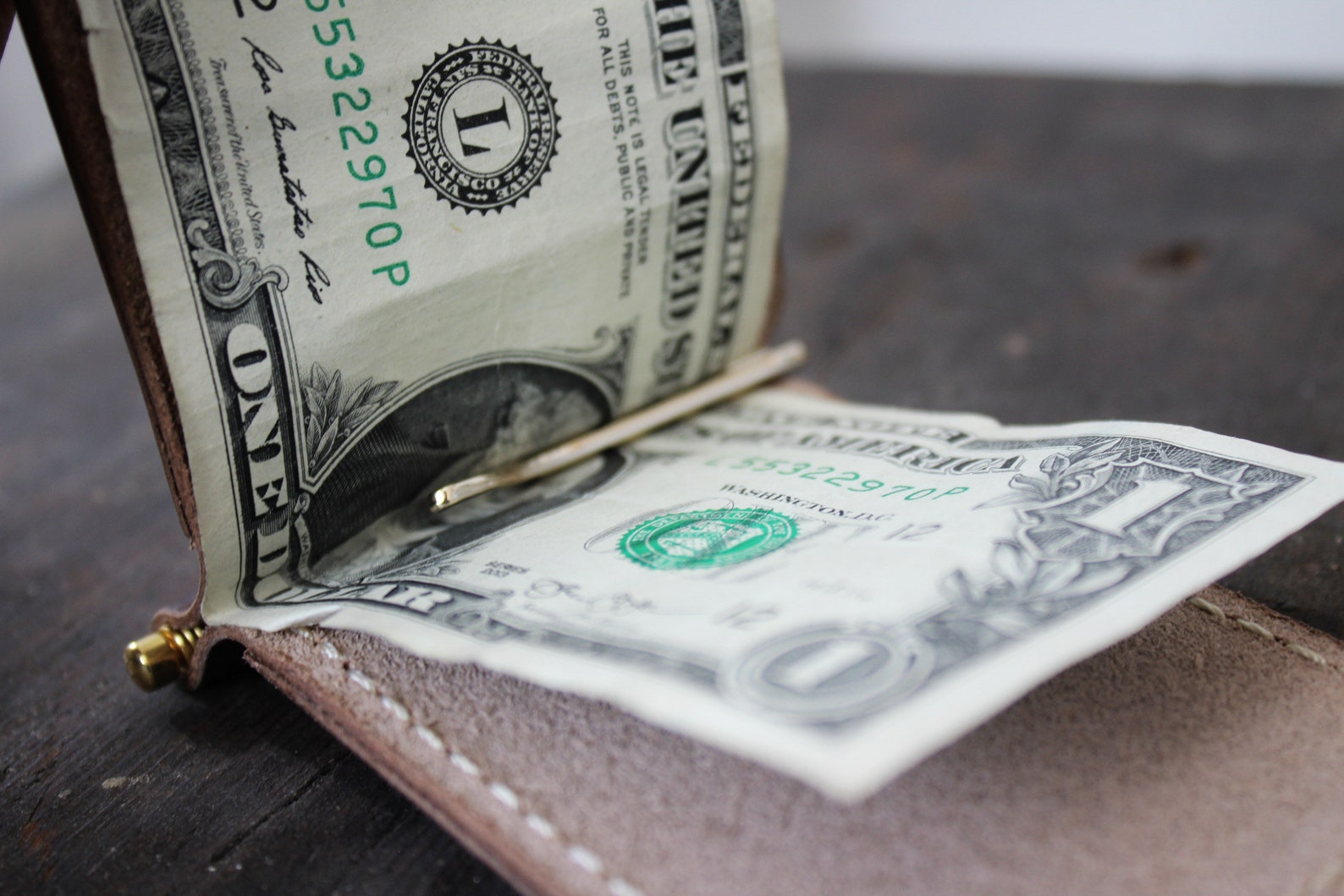 Money Clip Wallet Spring Clip Wallet Minimalist Wallet - Etsy