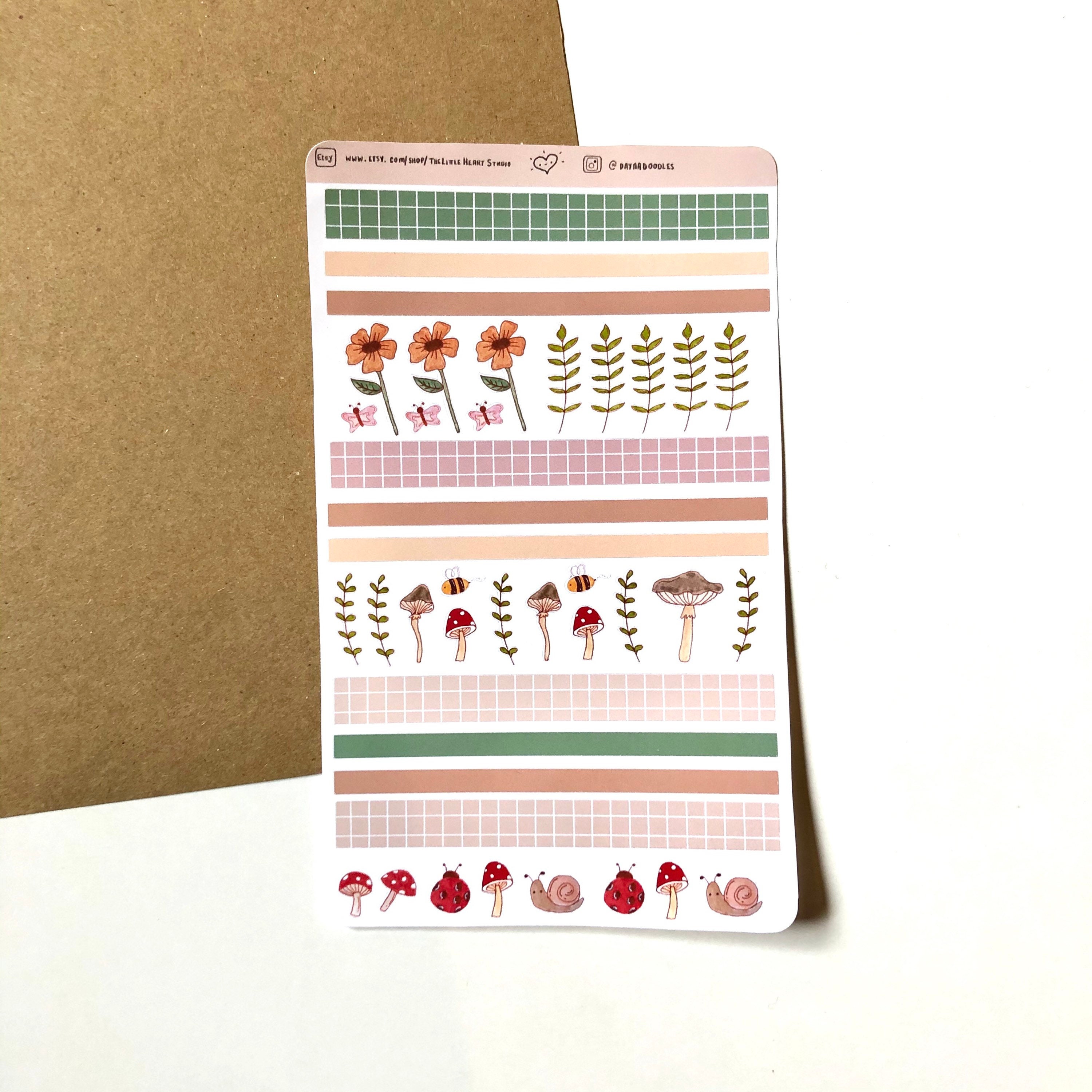 Paper & Party Supplies Weekly Monthly Spread Sticker Pack Mushroom A5 ...