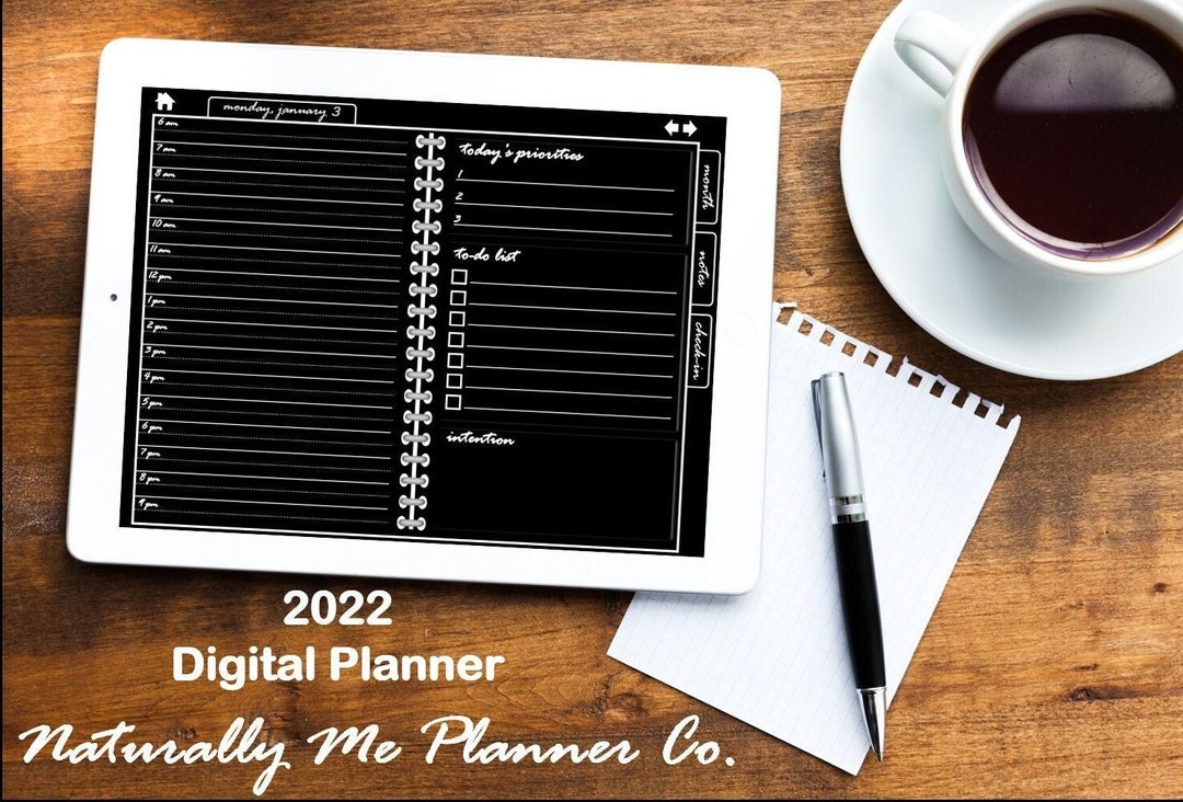 2022 Digital Planner W/ Natural Hair, Finance, and Fitness Goal ...