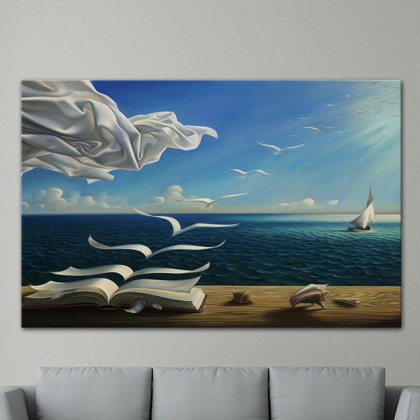 Salvador Dali Wave Book Print - Etsy