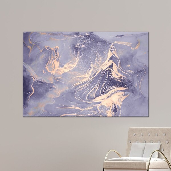 Lilac Abstract Art - Etsy